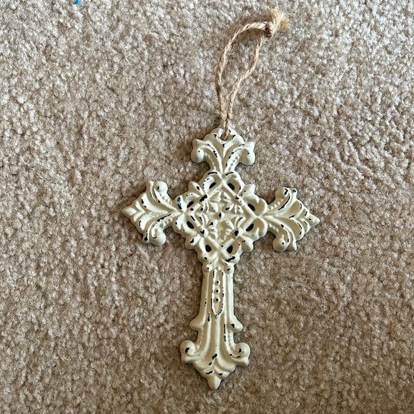 Accents | Cross Creamcolored Distressed Looking | Poshmark